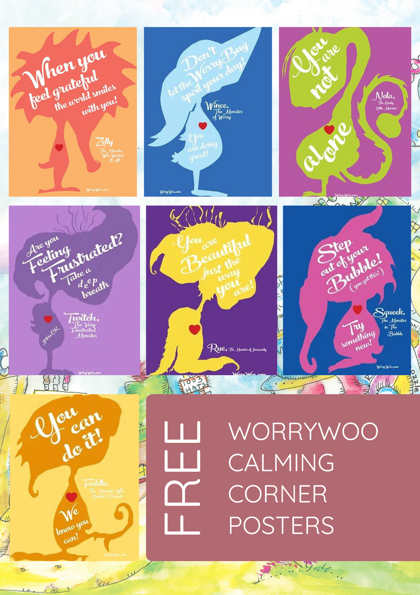 WorryWoos Free Calming Corner Posters – Wonderful Me